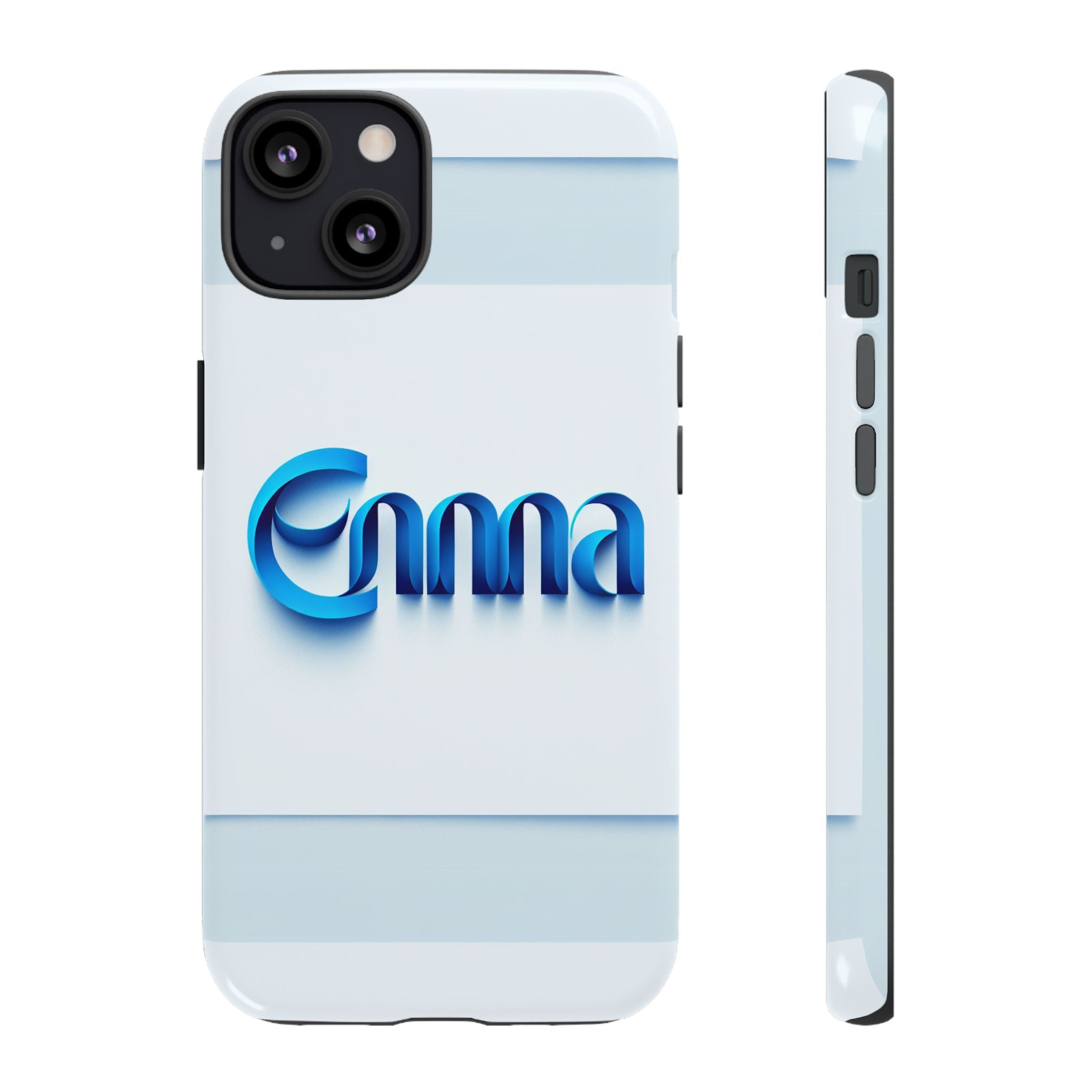 Name Emma Blue Vibrant 3D Phone Case for Style and Protection – Le Mwah